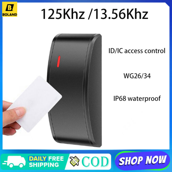 Boland IP68 Waterproof RFID Card Reader 125Khz 13.56Khz Proximity Card Access Control Slave ...