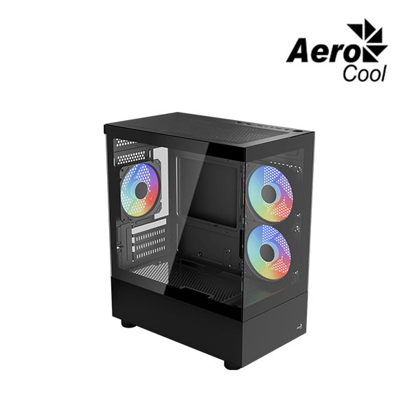 Aerocool VIEWPORT MINI PC Case - Mini Tower / ARGB / Steel + Tempered ...