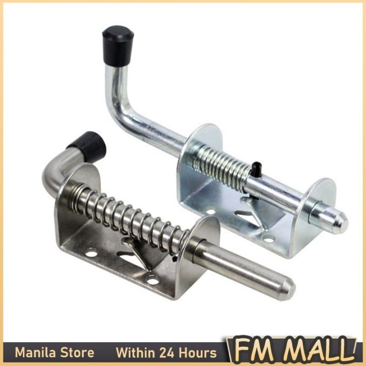 Heavy Duty Spring Latch Metal Lock Barrel Bolt Spring Lock For Gate ...