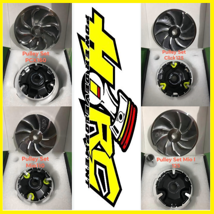 HIRC Pulley Set-Pcx160/Click160/Click125/150/Mio Sporty/Mio Soulty/Mio ...