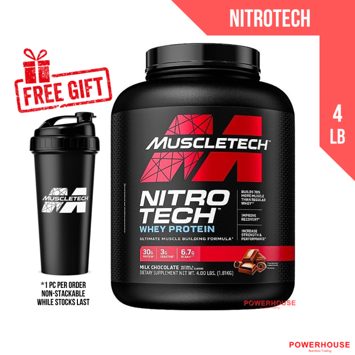Muscletech Performance Series Nitro Tech, 4 lbs [Nitrotech, Protein ...