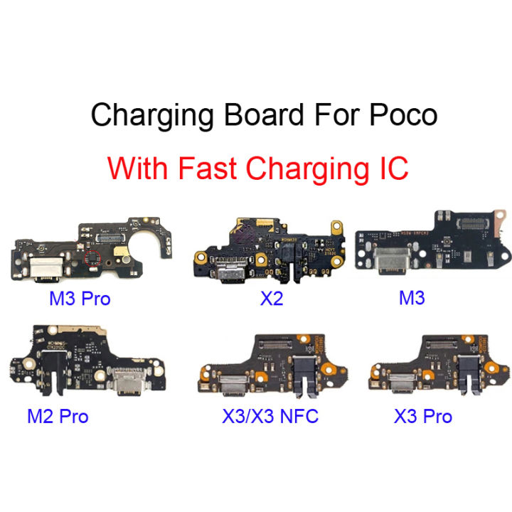 Charging Port Board Replacement With Fast Charging IC For POCO F3 M2 M3 ...