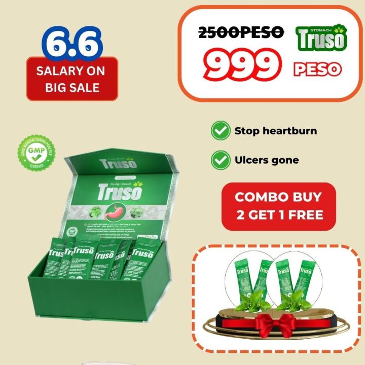 Combo Truso stomach treats heartburn, bloating, acid reflux, stomach ...