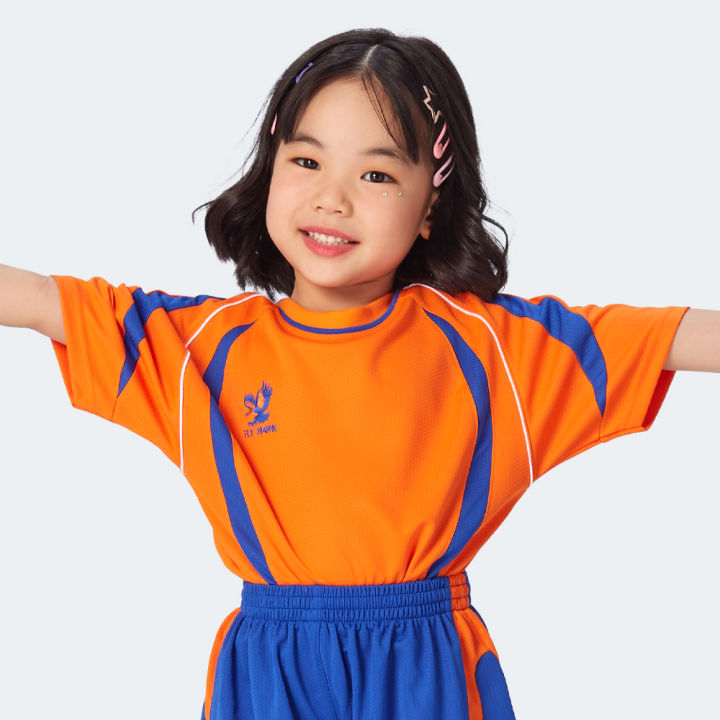 เสื้อกีฬาเด็ก FLY HAWK รุ่น C926 เสื้อคอกลมเด็กสีสันสดใส | Lazada.co.th