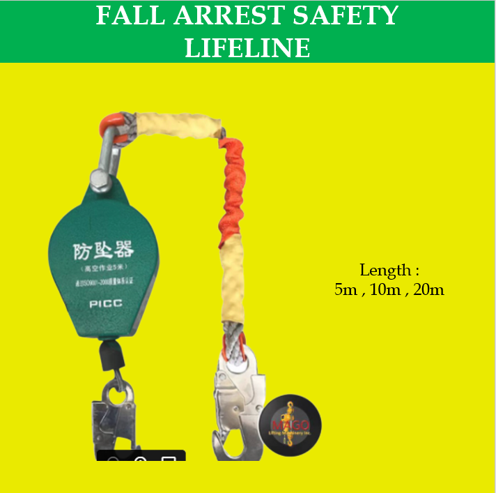 MAGO ANTI-DROPPING SAFETY CATCH DEVICE OF EDGE SERVICE SELF-RETRACTING ...