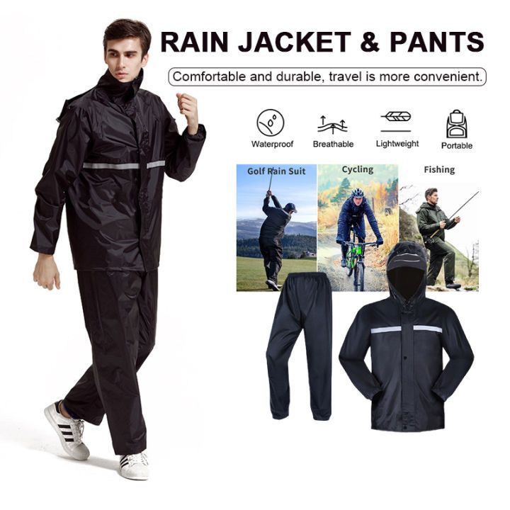 Motorcycle Rain Coat Waterproof Rain jacket Baju Hujan Motor Outdoor ...