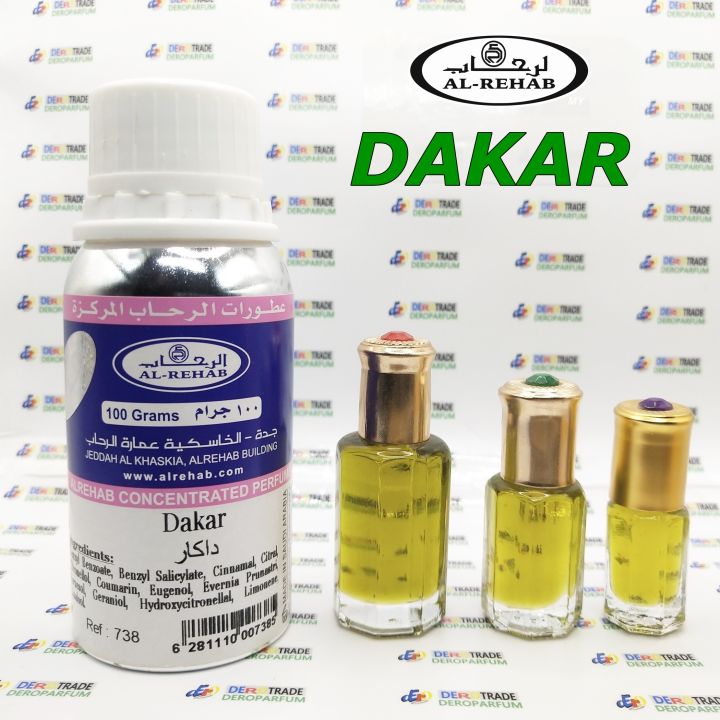 PARFUM DAKAR BY AL REHAB GRADE 1 BIBIT MINYAK WANGI ORIGINAL DAKKAR ...