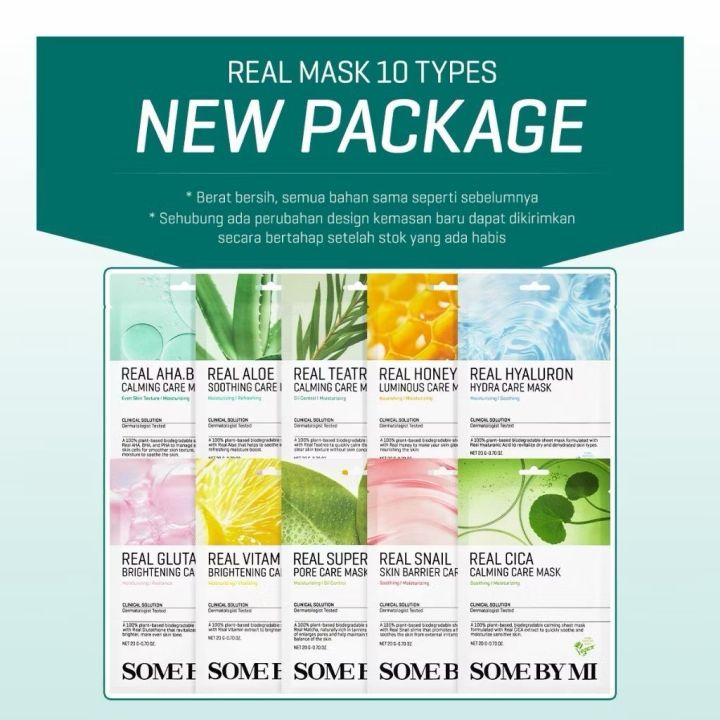 SOME BY MI Real Care Sheet Mask 20 g | Lazada Indonesia