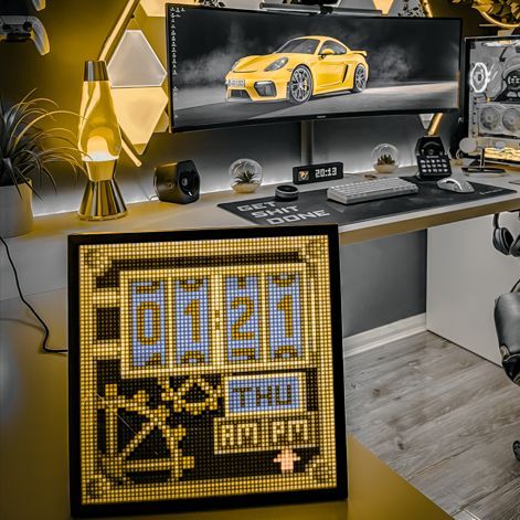 Divoom Pixoo 64 | Divoom App Control Frame | 64x64 LED Panel | Amazon ...