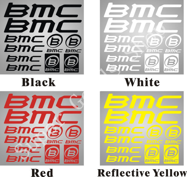 Reflective Frame Bike Stickers BMC Brand Road Bike Mountain Cycling ...