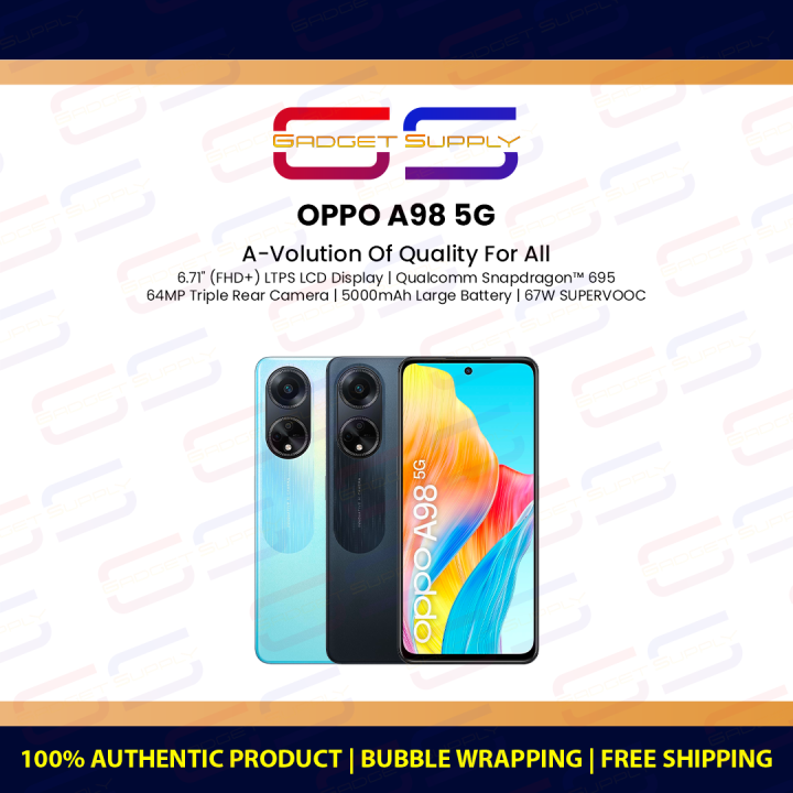 OPPO A98 5G [8GB RAM + 256GB ROM] - Original OPPO Malaysia | Lazada