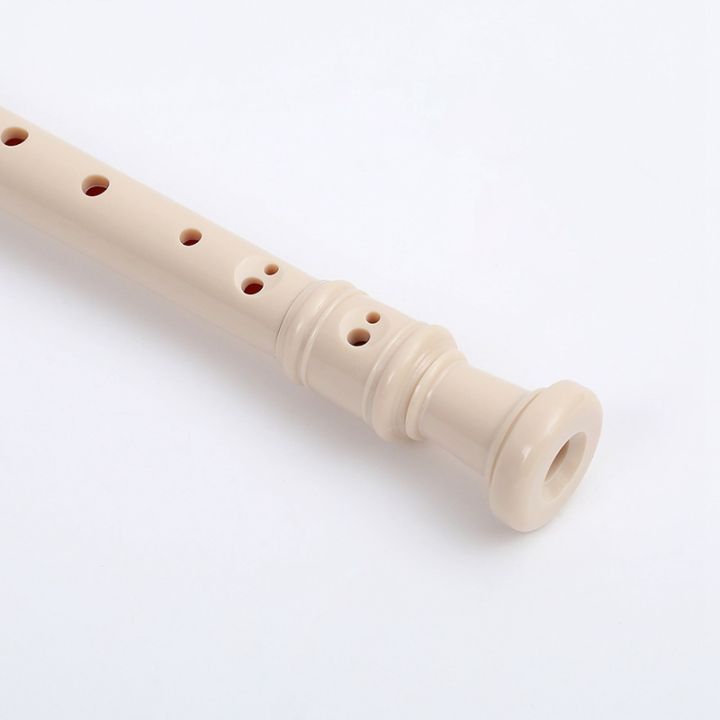 Black-8 Holes Soprano Recorder Kit with Cleaning Rod, German Style C ...