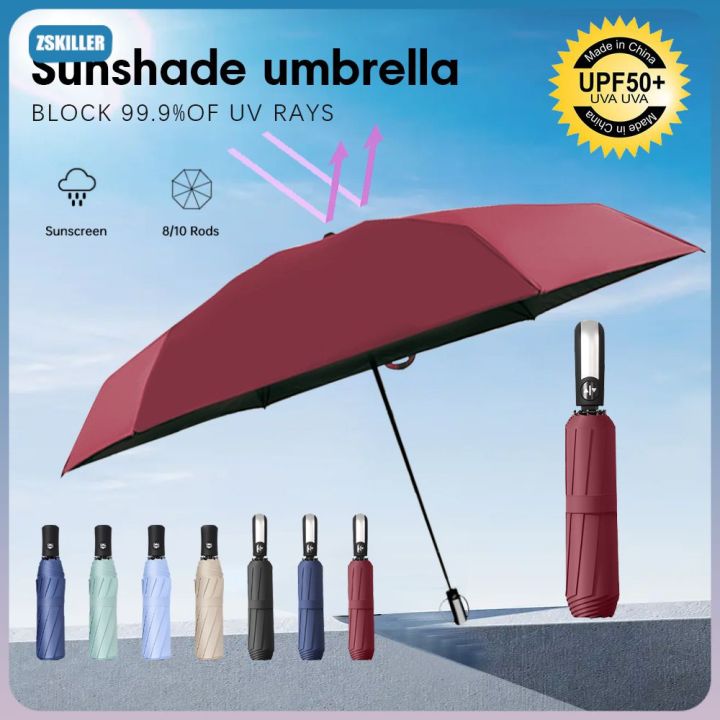 【COD/Ready】Automatic Umbrella Original Brand New Ultraviolet Sunscreen Umbrella Folding Umbrella ...