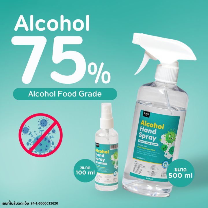 Alcohol Hand Spray I Alcohol Food Grade แฮนด์ สเปรย์ แอลกอฮอล์ 75% ...