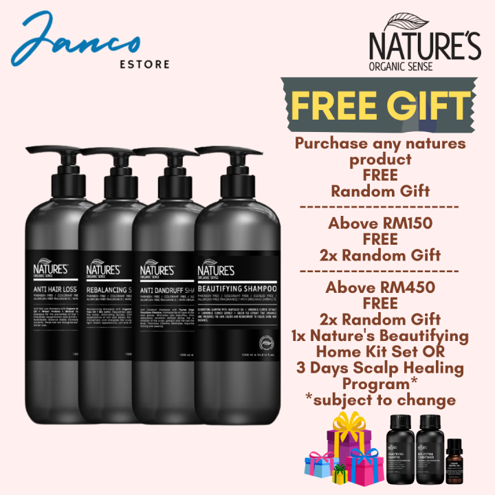 Natures Organic Sense Anti Hair Loss Shampoo / Dandruff Shampoo ...