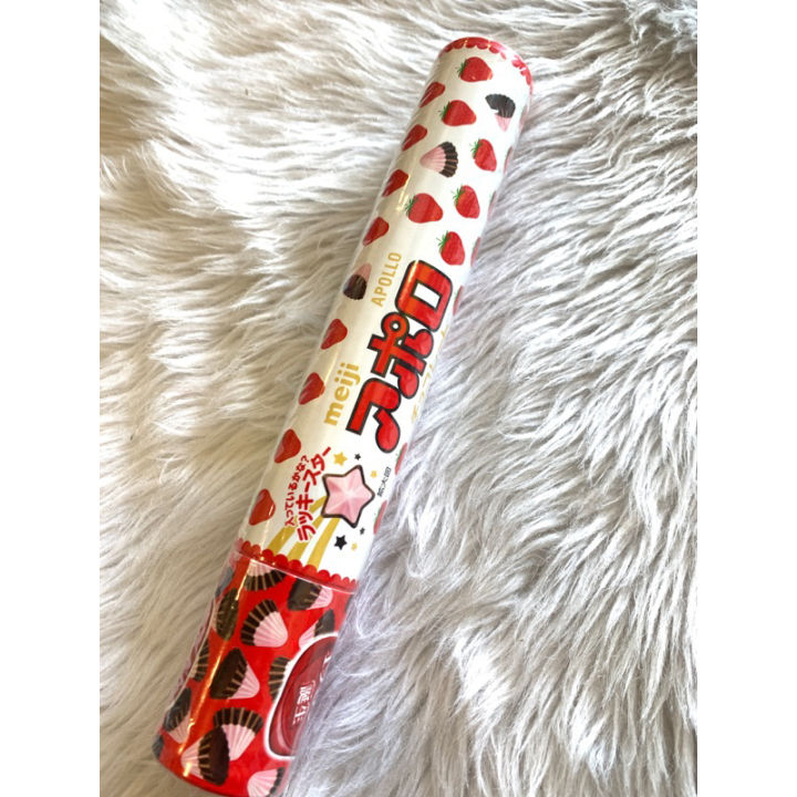 Meiji Apollo Strawberry Chocolate Jumbo Tube | Lazada PH