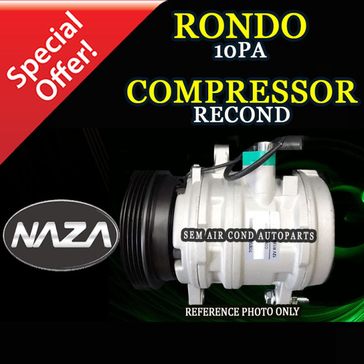 NAZA RONDO 10PA RECOND COMPRESSOR/ KOMPRESOR (CAR AIRCOND SYSTEM) | Lazada