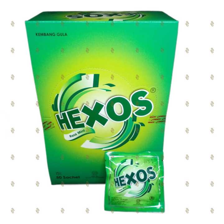 Hexos Mint 12.5gr - Box Isi 50 Sachet | Lazada Indonesia