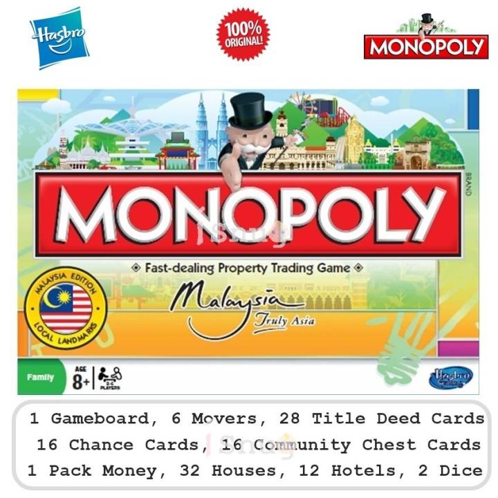 ORIGINAL Hasbro Monopoly - Malaysia Edition Version | Lazada