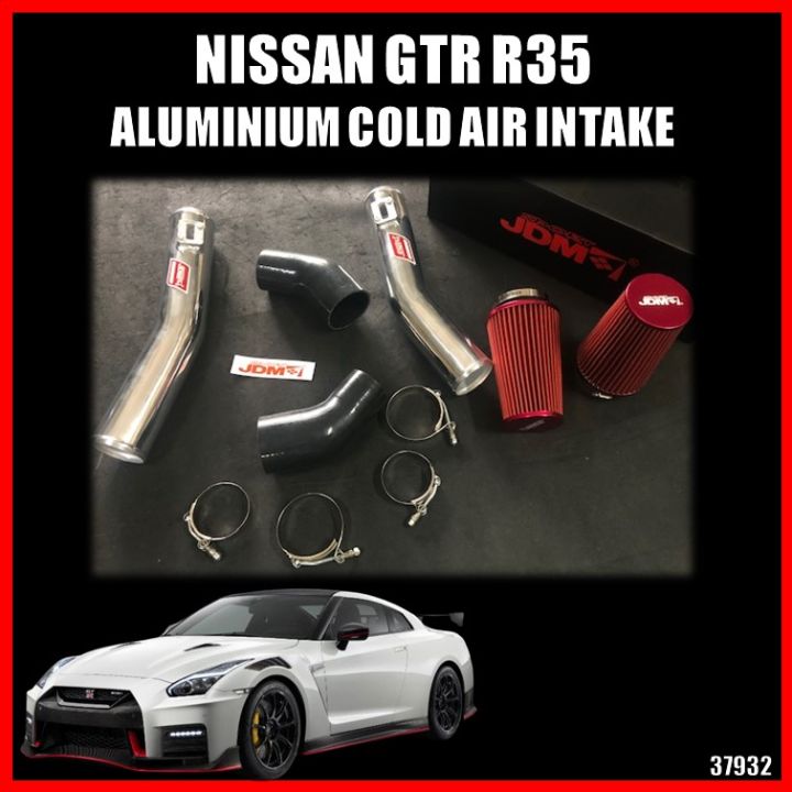 NISSAN GT-R GTR R35 2008-2020 JDM Twin 3" High Flow Aluminum Cold Air ...