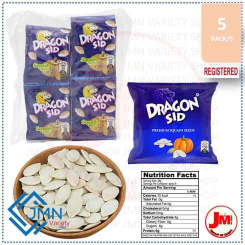 JM FG-0049 | 5 Packs | Dragon Sid Squash Seeds | 3G & 20 G [15] | Lazada PH