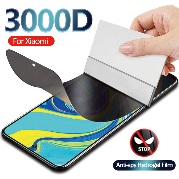 Full Cover Anti-Privacy Hydrogel Film For Xiaomi POCO C65 X6 M6 F5 C40 ...