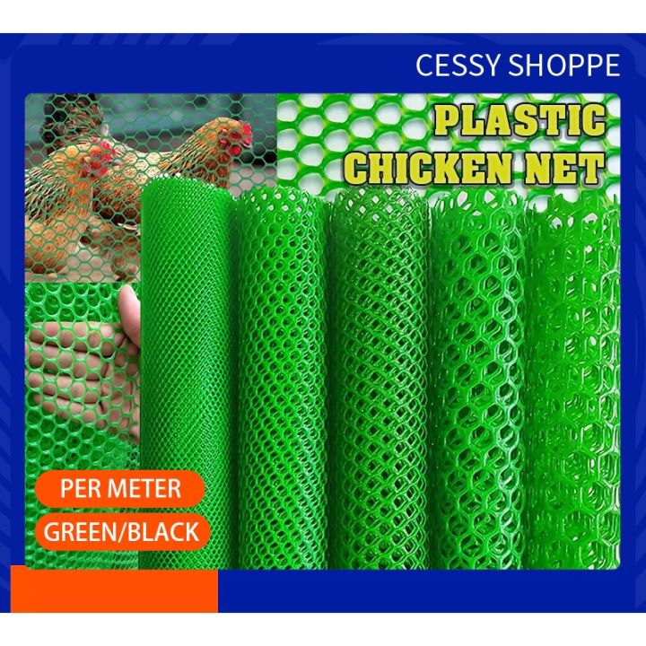 Plastic Chicken Fence Per Meter Green Chicken Wire Mesh Plastic Poultry ...