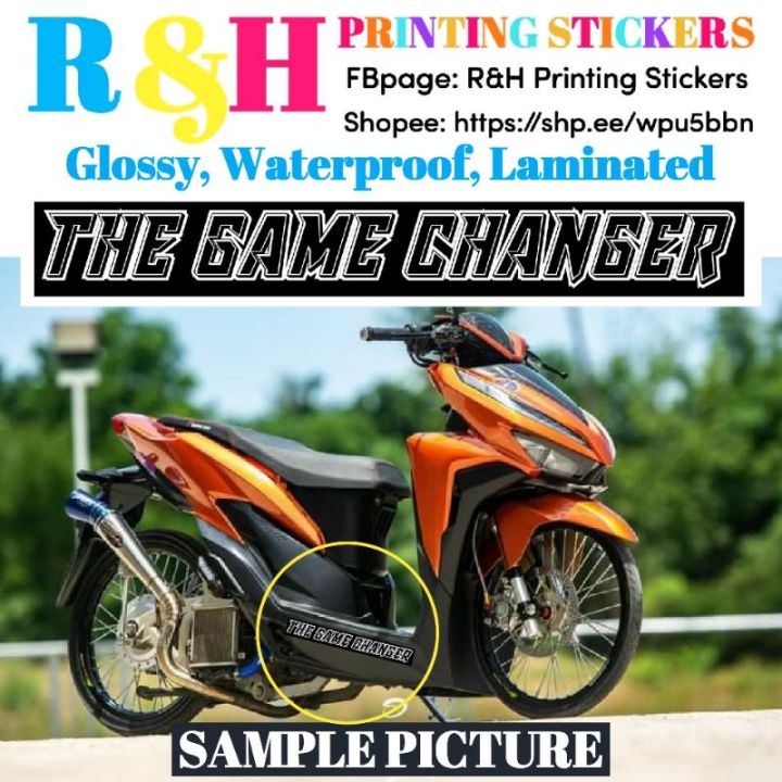 Honda click side skirt sticker. 2pcs | Lazada PH