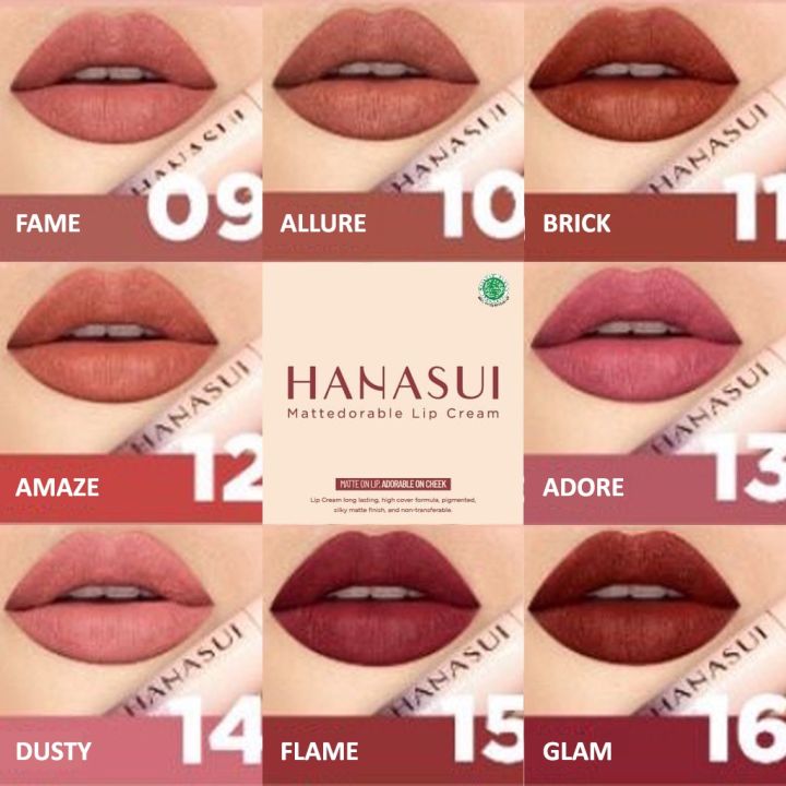 HANASUI MATTEDORABLE LIP CREAM / Hanasui lipcream matte | Lazada Indonesia