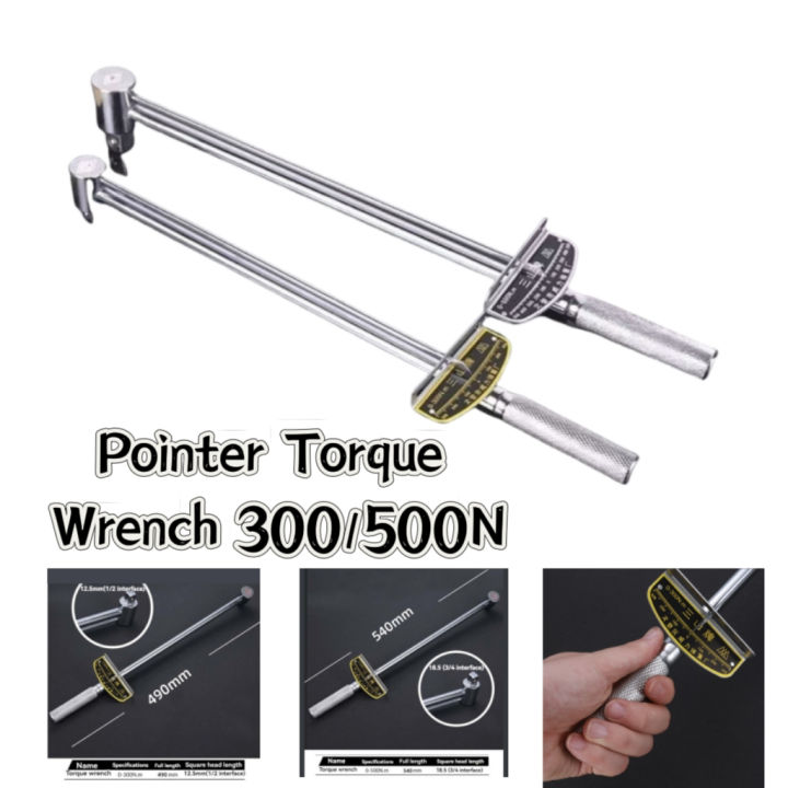 300N.m/500N.m Pointer Type Kilogram Wrench Manual Torque Wrench 0-300 ...