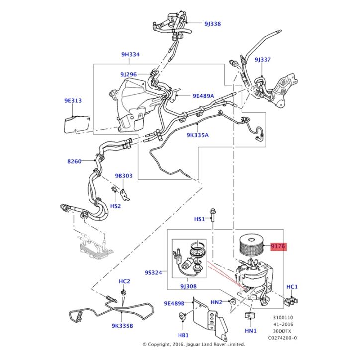 2007 Land Rover Lr3 Fuel Filter Assembly Diagram