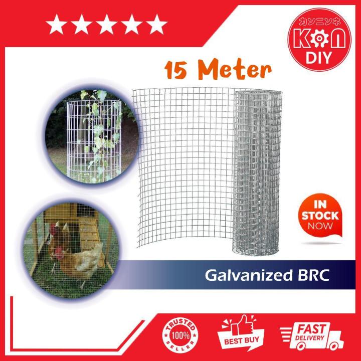 15 Meter(50 Feet)High Quality Galvanized BRC/Welded Iron Wire Mesh /Net ...