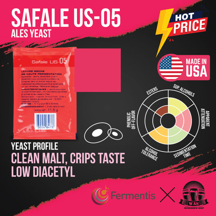 Safale US-05 Ale Yeast 1 Sachet | Lazada.co.th