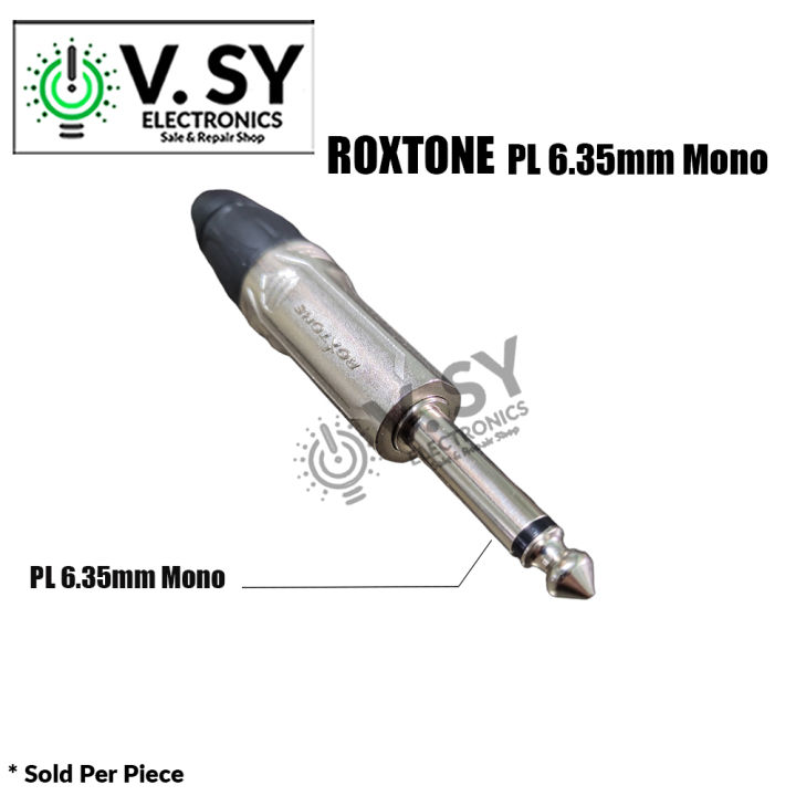 Roxtone Male PL 6.35mm Mono Jack Heavy Duty | Lazada PH