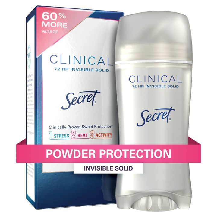Secret Clinical Strength, Invisible Solid, Powder Protection, 2.6 oz ...