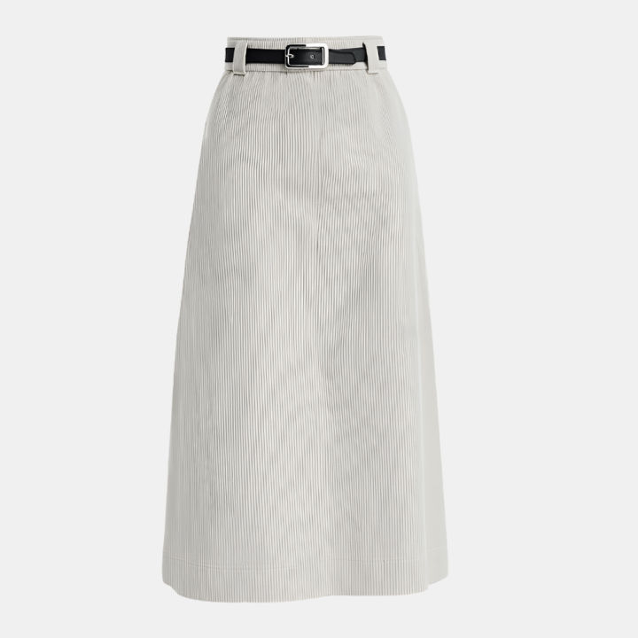 BRANCHÉ Women's Skirts Autumn Elegant Simple Plain Natural Waist Maxi ...