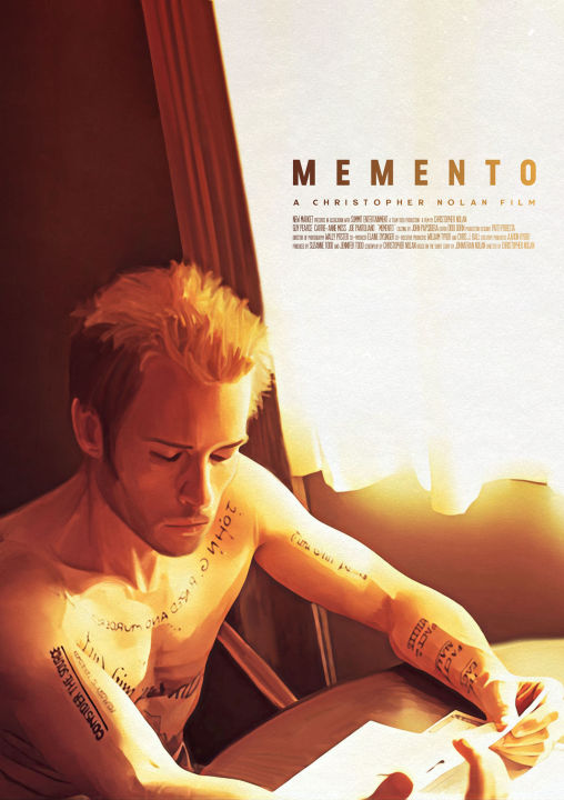 โปสเตอร์หนัง Memento Movie Poster Christopher Nolan รับทำ โปสเตอร์ติด ...