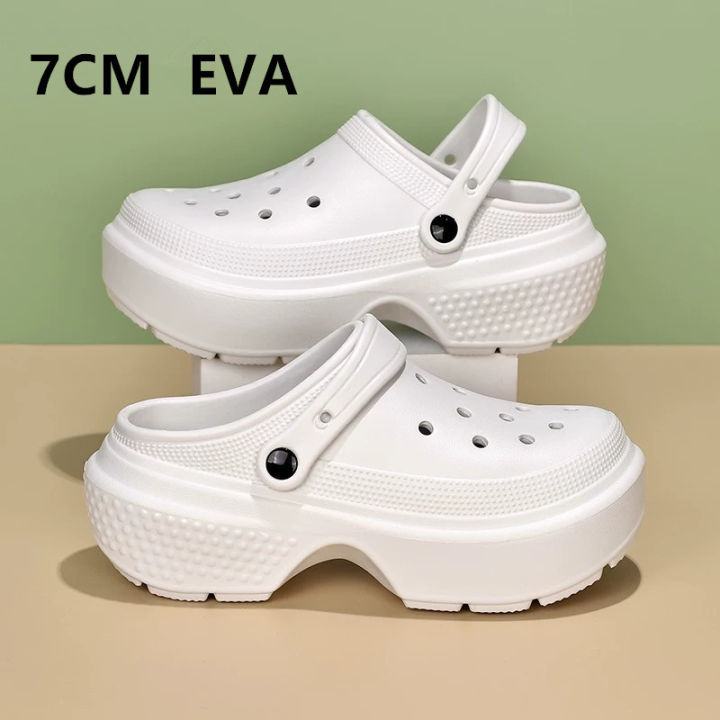New arrival Crocs korean classic stomp clog sandals thick soled ...