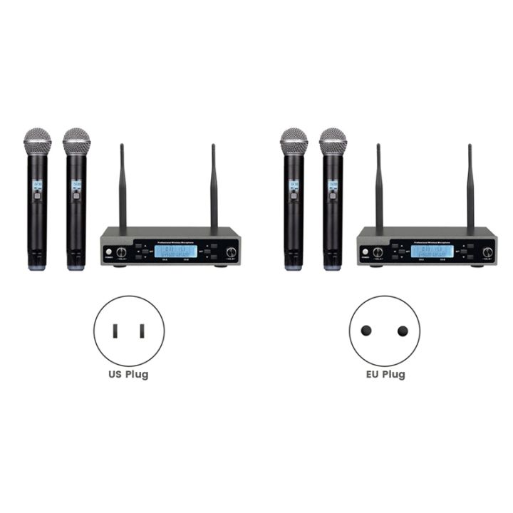 Professional Dynamic Handheld Microphone with Receiver One-to-Two Mic ...