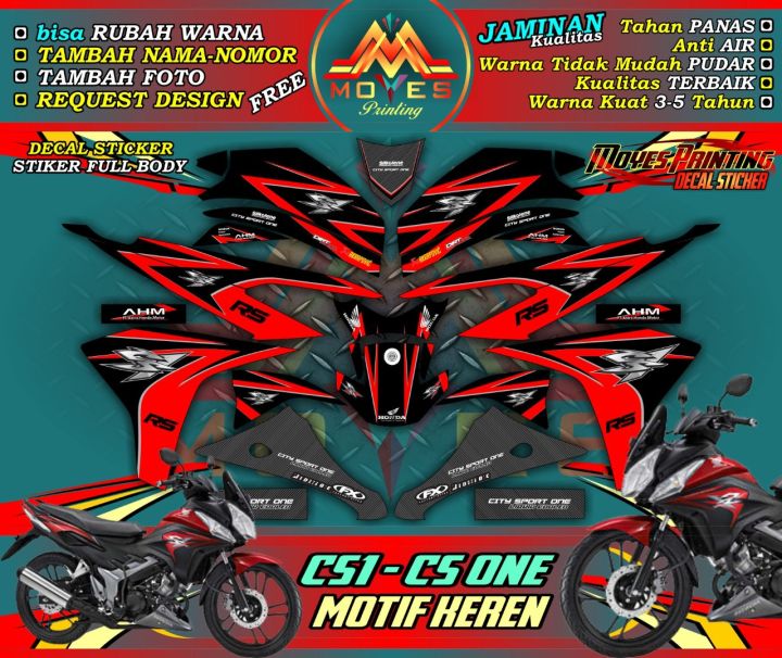 stiker honda cs one stiker motor full body cs one stiker motor honda cs ...