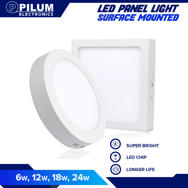 Pilum LED / Surface Mounted Panel Lights 6w, 12w, 18w, 24w / Round ...