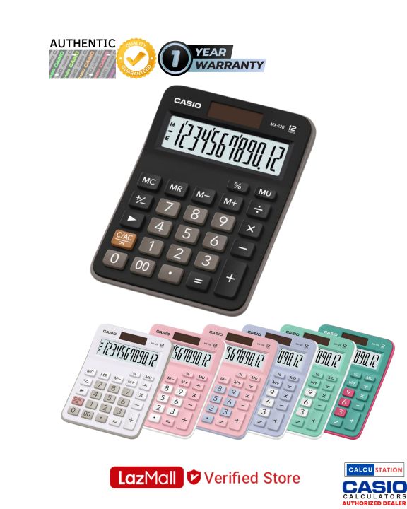 Casio Calculator MX-12B | Practical Calculators | Mini Desk Type | Lazada PH
