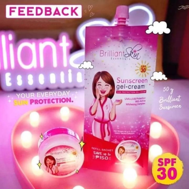 [ORIGINAL ]Brilliant Sunscreen Gel-Cream 50g | Lazada.co.th