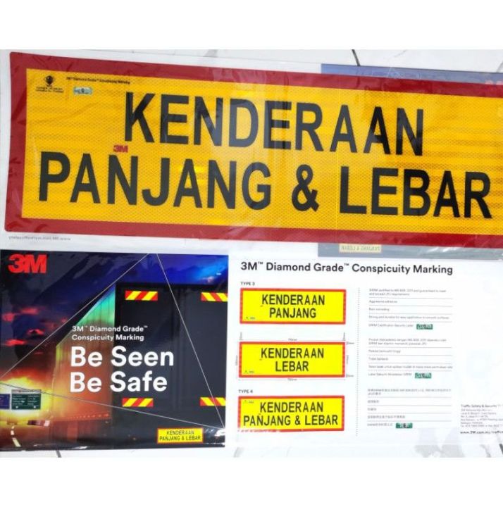 100% Ori reflective Sticker Lorry kenderaan panjang & lebar #3Msticker ...