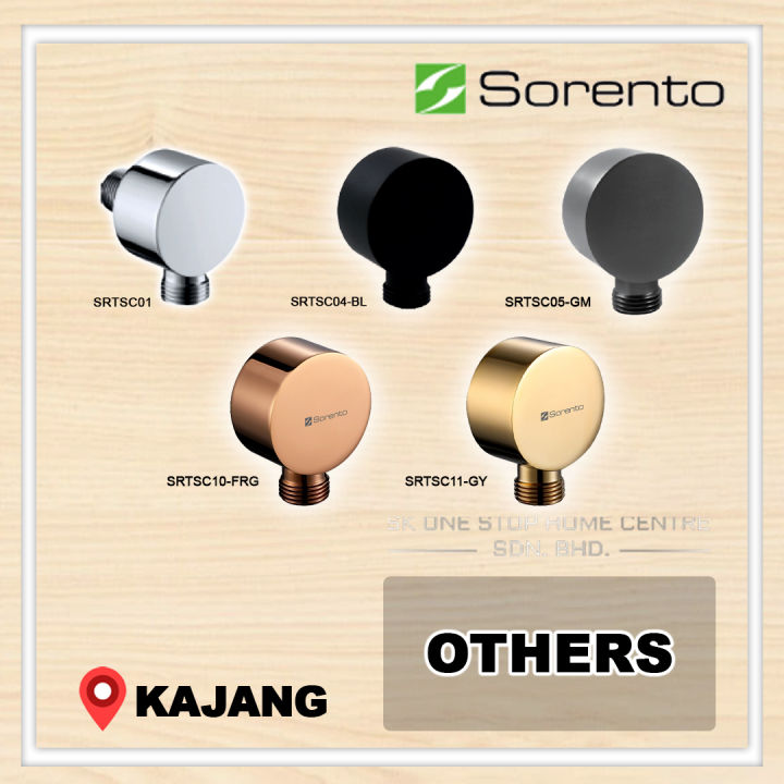 Sorento Concealed Shower Union / Shower Connector / Wall Mounted Round ...