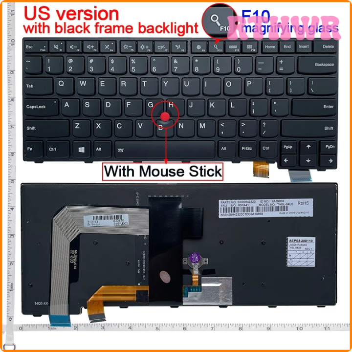 RTHWR New US keyboard for Lenovo T460S T460 S2 T470S ThinkPad 13 S2 2nd ...