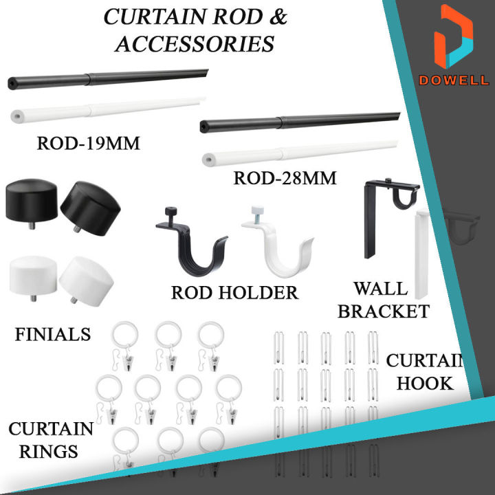 IKEA CURTAIN ROD ACCESSORIES BETYDLIG WALL BRACKET CURTAIN ROD HOLDER ...