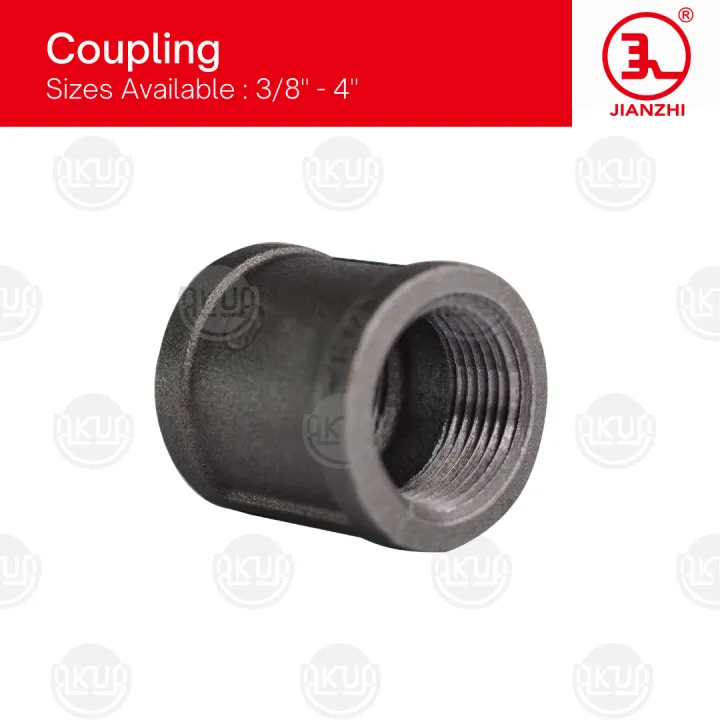 JIANZHI Brand BI/GI Threaded Coupling 1" Screw Type Black Iron ...