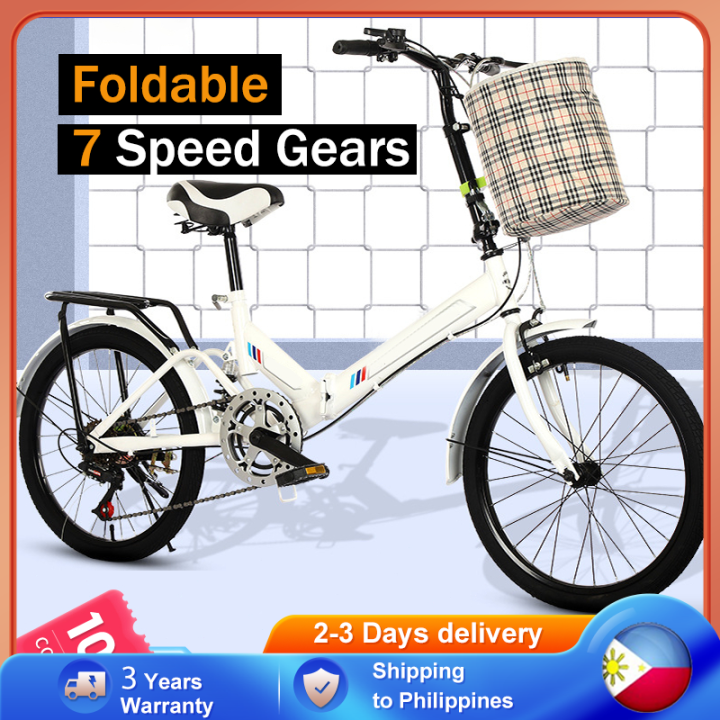 COD Folding Bike 20Inch City Adult Bicycle Portable Leisure Ultra Light ...