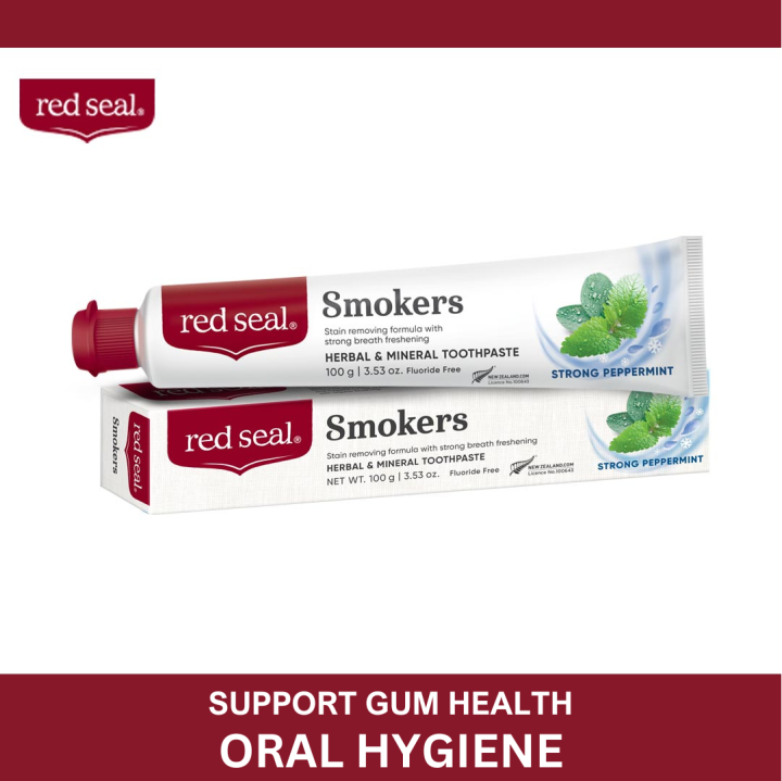 (Exp 11/26) Red Seal Smokers Toothpaste Stronger Stain Removing (100g ...